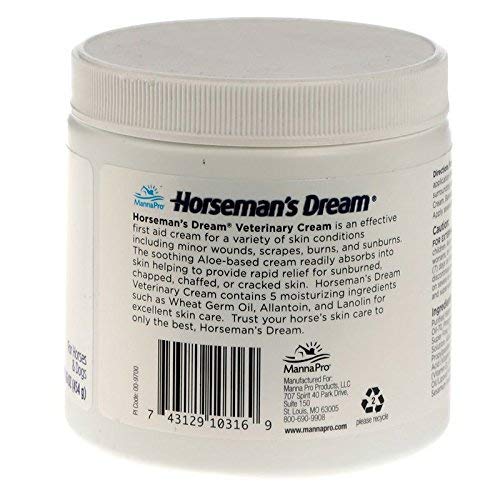 Corona Horseman's Dream Vet Cream Jar Horse Minor Wounds Skin Soothe Conditions, 16 oz