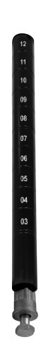 Quantum Storage P74BK-4 4-Pack Posts for Wire Shelving, Black Finish, 74" Height x 1" Diameter