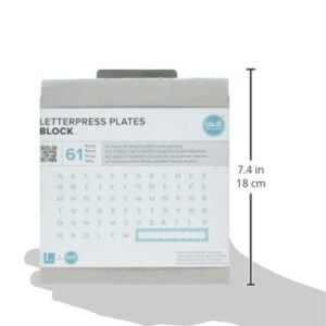 We R Memory Keepers 0633356037491 Printing Plate Letter Press-Block Set (67 Pieces)