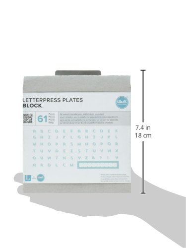 We R Memory Keepers 0633356037491 Printing Plate Letter Press-Block Set (67 Pieces)