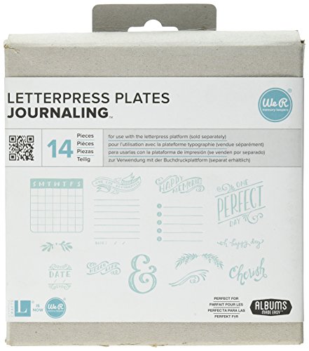 We R Memory Keepers LLPP-3745 Journaling Lifestyle Letterpress Plates