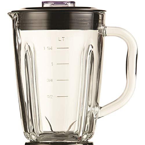 Brentwood JB-920B 12-Speed + Pulse Blender with Glass Jar, Black