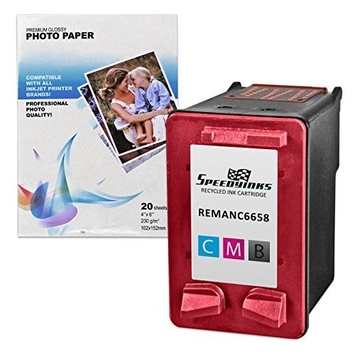 Speedy Inks Remanufactured Ink Cartridge Replacement for HP 56 HP 57 HP 58 (1 Black, 1 Color, 1 Photo Color, 3-Pack)