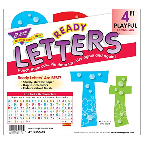 Trend Ready Letter, Multicolor 216 per Pack