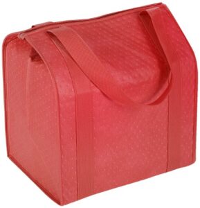 hannah insulated shopping bag, red