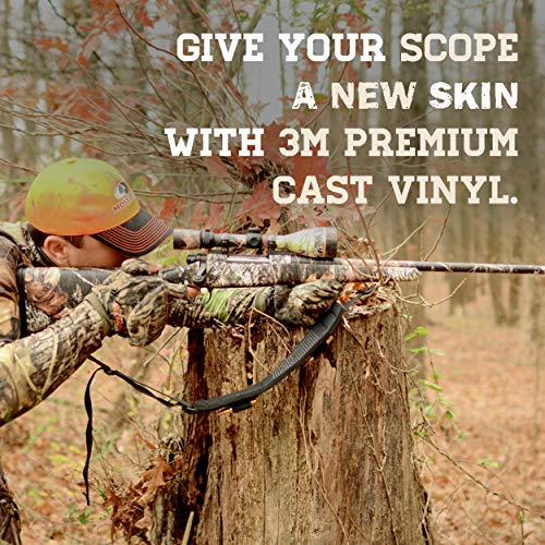 Mossy Oak Graphics - 14004-S-BL Camouflage Scope Skin Wrap - Easy to Install Military Grade Cast Vinyl Material with Matte Finish - Most Scopes up to 50mm Diameter