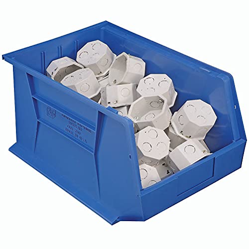 QUANTUM Ultra Poly Bins - 11x18x10 - Blue - Lot of 4