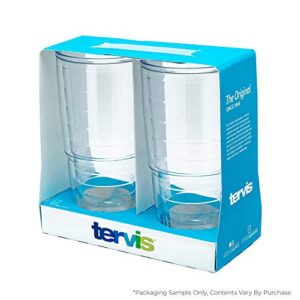 Tervis Made in USA Double Walled Fiesta Insulated Tumbler Cup Keeps Drinks Cold & Hot, 24oz - 2pk, Sunny Stripes