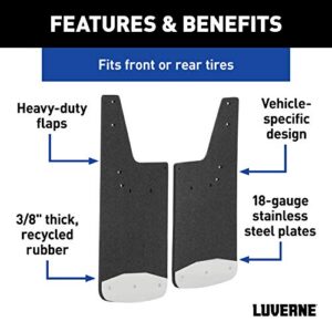 LUVERNE 251440 Front or Rear 12-Inch x 20-Inch Textured Rubber Mud Guards, Select Chevrolet Silverado, GMC Sierra 1500, 2500, 3500 HD