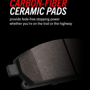 Power Stop Rear Z36-1274 Carbon-Fiber Ceramic Brake Pads Truck and Tow Z36