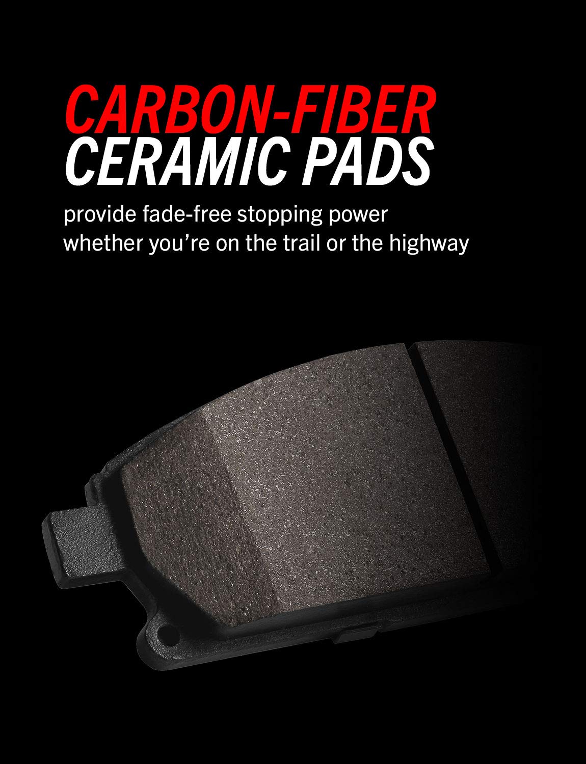 Power Stop Rear Z36-1274 Carbon-Fiber Ceramic Brake Pads Truck and Tow Z36