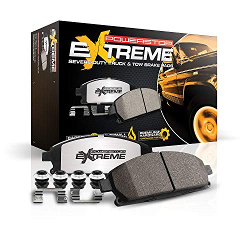 Power Stop Rear Z36-1602 Carbon-Fiber Ceramic Brake Pads Truck and Tow Z36