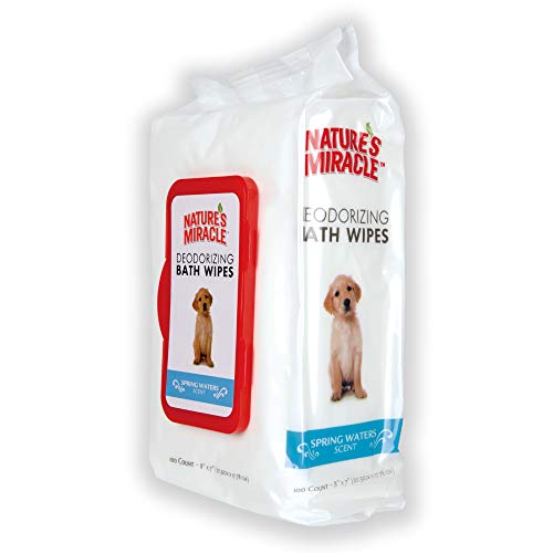 Nature's Miracle Deodorizing Bath Wipes for Dogs 100-Count