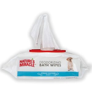 Nature's Miracle Deodorizing Bath Wipes for Dogs 100-Count