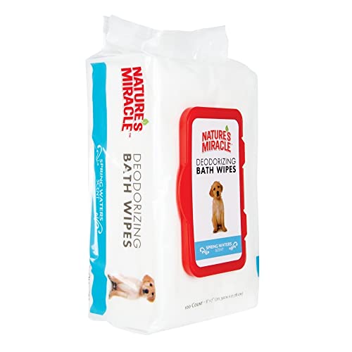 Nature's Miracle Deodorizing Bath Wipes for Dogs 100-Count