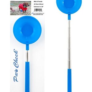 PawCheck P-Scoop Dog Urine Collector - Reusable and Telescopic Dog Urine Catcher extends to 29"