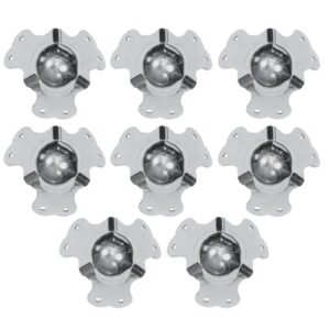 reliable hardware company rh-1500-8-a large zinc road case ball corner - set of 8, sliver