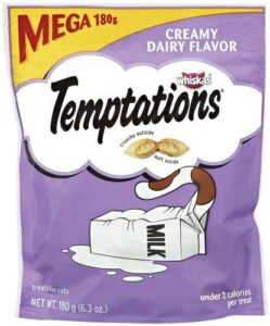 whiskas temptations treats for cats mega bag creamy dairy flavor