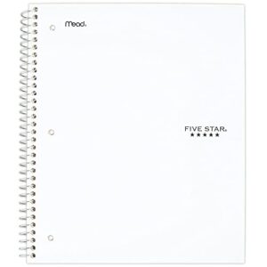 five star spiral notebook, 3-subject, wide ruled paper, 10-1/2" x 8", 150 sheets, harvest yellow (930011cj1)