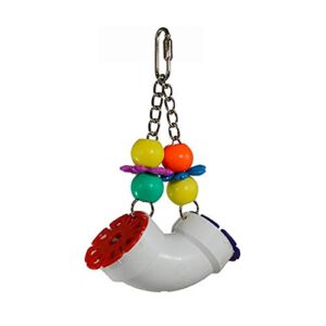 super bird creations sb751 pvc forager bird toy, medium/large bird size, 3” x 5” x 8”