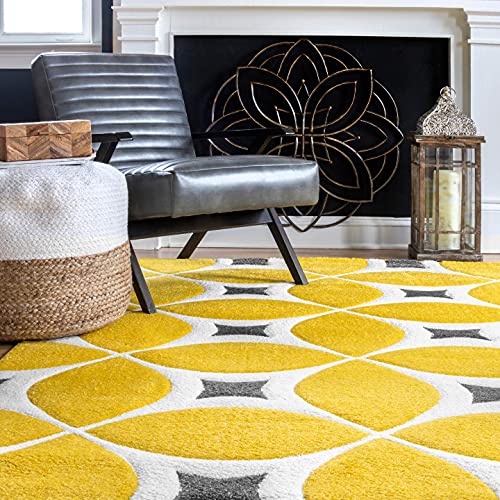 nuLOOM Gabriela Contemporary Trellis Area Rug, 5x8, Sunflower