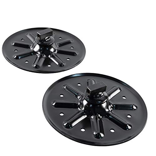 Lippert Components - 314667 9" Round Landing Gear Foot Pad - 2 Pack