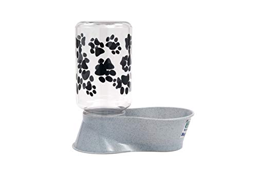 Lixit Reversable Water or Dry Food Feeders for Cats and Dogs (Large, Granite)