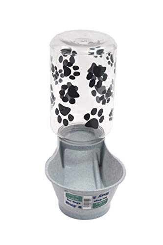 Lixit Reversable Water or Dry Food Feeders for Cats and Dogs (Large, Granite)