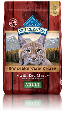 Blue Buffalo Wilderness Rocky Mountain Recipe High Protein, Natural Adult Dry Cat Food, Red Meat 10-lb