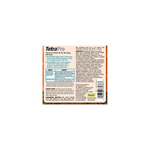 Tetra 77076 TetraPRO Goldfish Crisps for Fishes, 3.03 oz