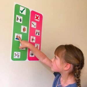 A3 Behaviour Display Chart Display Poster – Wipedown Visual Symbol Board for Behaviour Management compatible with PECS Symbols & Boardmaker PCS Software (ADHD, ASD, Autism, Kids, Children, Toddlers)