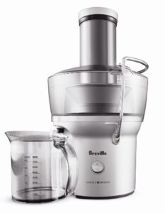 breville juice fountain compact, silver