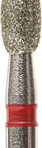 ValuDiamond V-368/020F Economic Line of Diamond Burs, Single Use/Multi-Use, Egg/Football (368/016, 368/020, 368/023, 379/018, 379/023), Fine (Pack of 10)