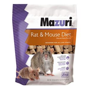 mazuri | pet rat & mouse food | rodent pellet blocks| 2 pound (2 lb.) bag