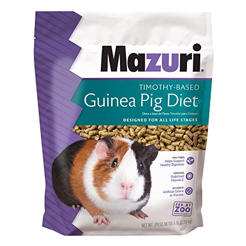 Mazuri | Timothy-Based Guinea Pig Food | 5 Pound (5 lb.) Bag