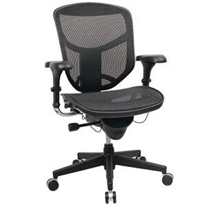 workpro® quantum 9000 series ergonomic mid-back mesh/mesh chair, black