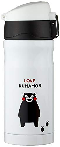 Living Water Bottle, 11.2 fl oz (330 ml), Kumamon, Direct Drinking, One-Touch, Open, Vacuum Insulated, Stainless Steel Bottle, Hot and Cold Insulation