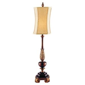 stein world 97755 sweet ginger buffet lamp, 8" x 8" x 35.5" , brown