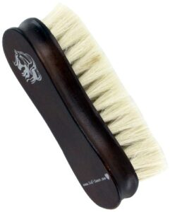 tail tamers w210 great grooves wood series dandy horse hair brush, large