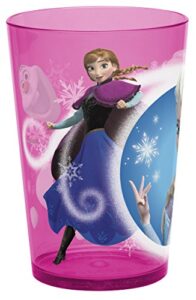 zak designs disney frozen 14 oz. plastic tumbler, anna & elsa