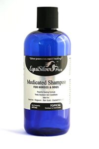 medicated shampoo (16 oz) with chelated silver, veterinarian formulated, rapid healing for several skin issues. cuts, scrapes and dry itchy skin