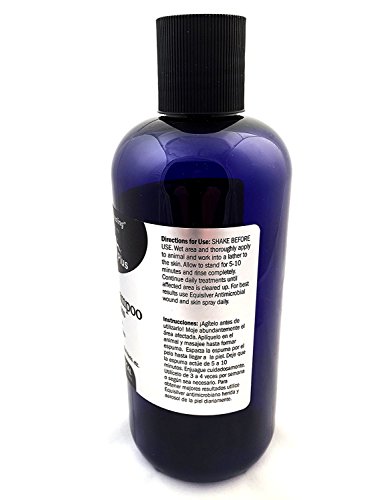 Medicated Shampoo (16 oz) with Chelated Silver, Veterinarian Formulated, Rapid Healing for Several Skin Issues. Cuts, Scrapes and Dry Itchy Skin