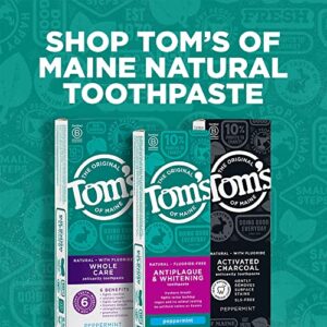 Tom's of Maine Fluoride-Free Antiplaque & Whitening Natural Toothpaste, Peppermint, 5.5 Ounce 2-Pack (Packaging May Vary)