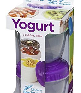 Sistema To Go Collection Yogurt Food Storage Containers, Pack of 2