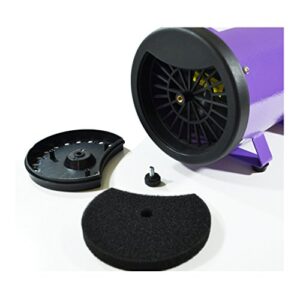 Flying Pig High Velocity Dog Pet Grooming Dryer w/Heater (Model: Flying One, Purple)