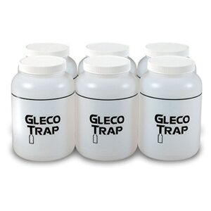 practicon 7078712 gleco trap replacement bottles, 64 oz. (pack of 6)