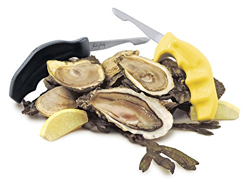 Swissmar Shucker Paddy Oyster Tools (Black Handle)