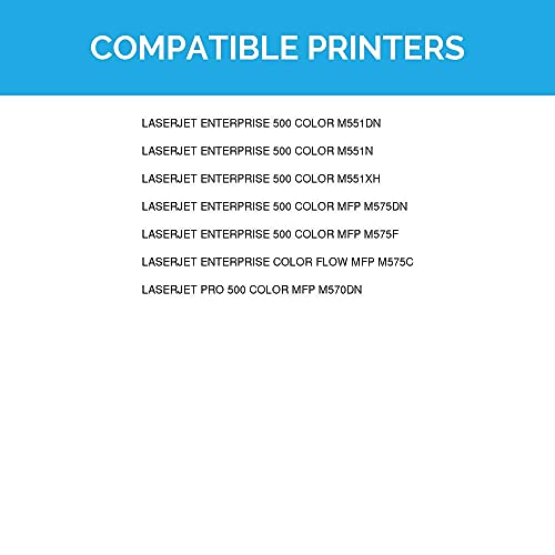 LD Products Remanufactured Replacement for HP 507X & 507A Toner Cartridge Set CE400A CE400X CE401A CE402A CE403A for HP Laserjet 500 Color M551 M575 Printer (Black, Cyan, Magenta, Yellow, 4-Pack)