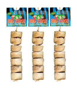 bird kabob shreddable parrot toy mini (3 pack)