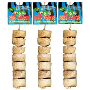 Bird Kabob Shreddable Parrot Toy Mini (3 Pack)